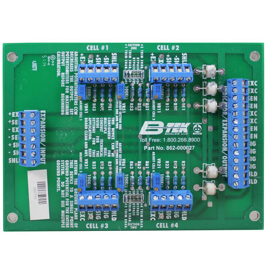 Truck Scale 4-Cell Summing Card - B-TEK Scales, LLC