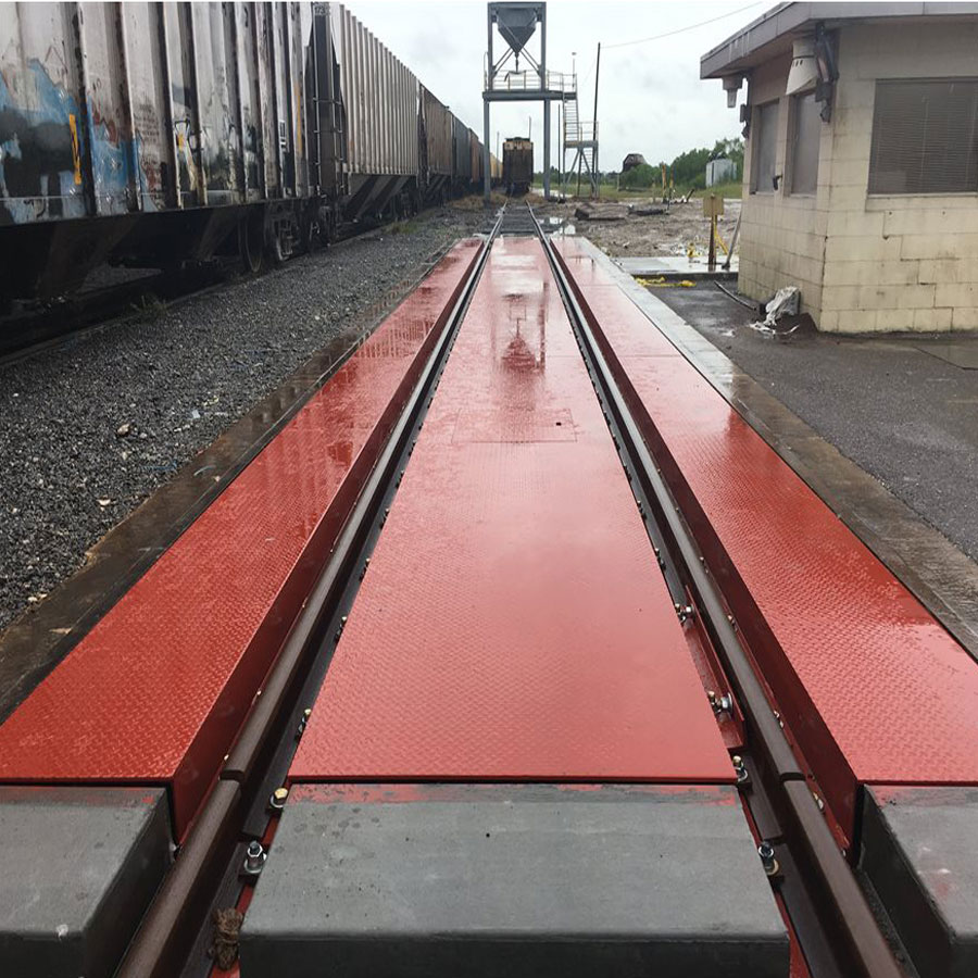 Railroad Scales Weighing